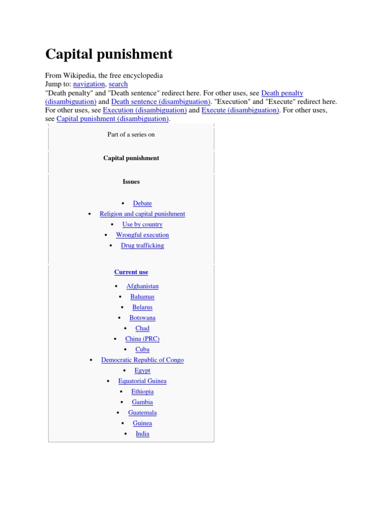 Capital Punishment | PDF | Capital Punishment | Misconduct