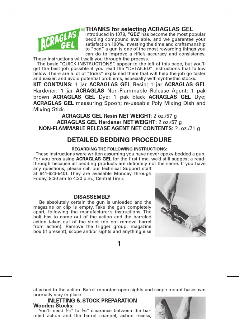 Inst-587 Acraglas Gel | PDF | Adhesive | Fiberglass