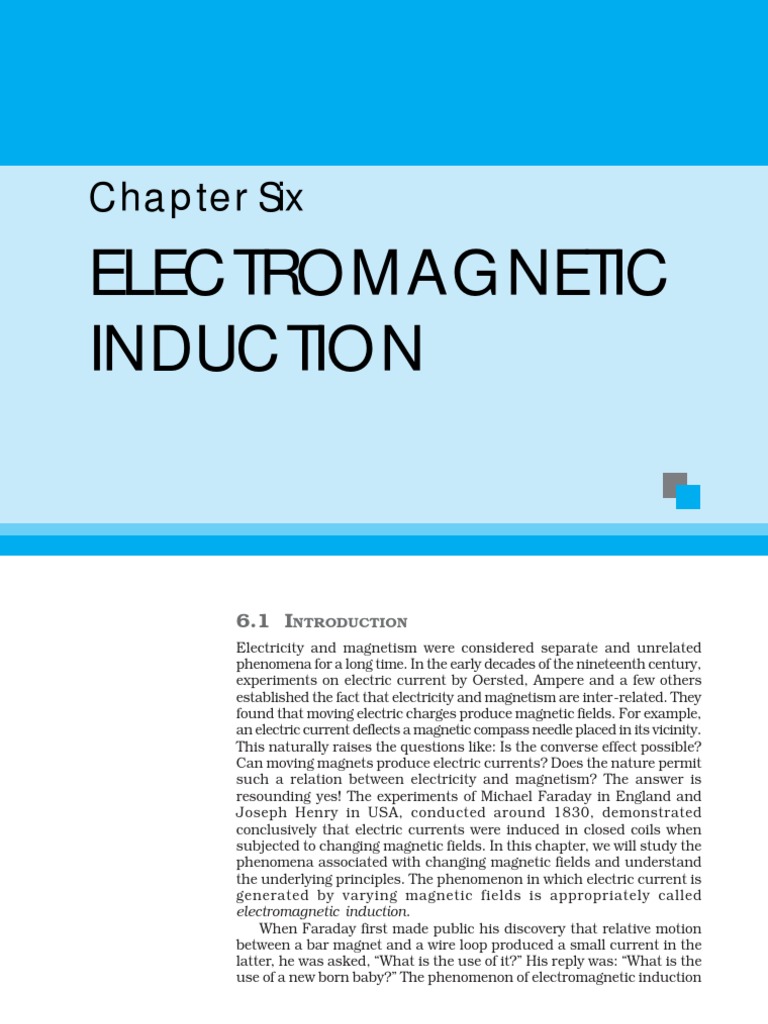 Electromagnetic Induction | PDF | Electromagnetic Induction | Magnetic ...