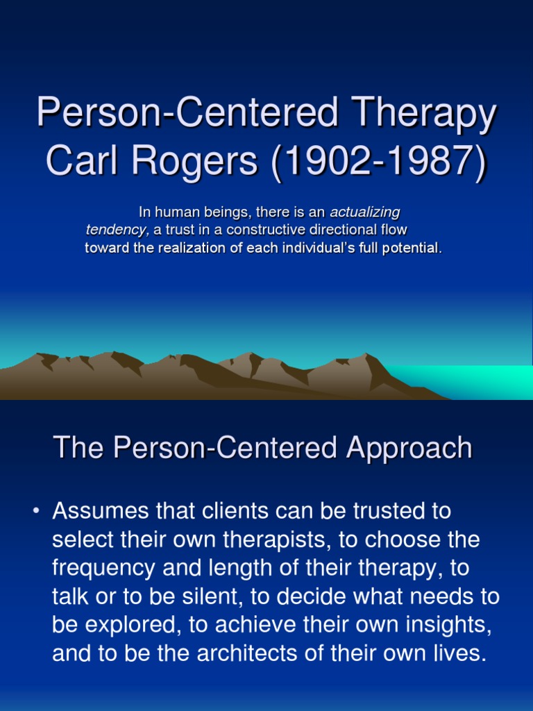 Person-Centered Therapy | PDF | Psychotherapy | Empathy