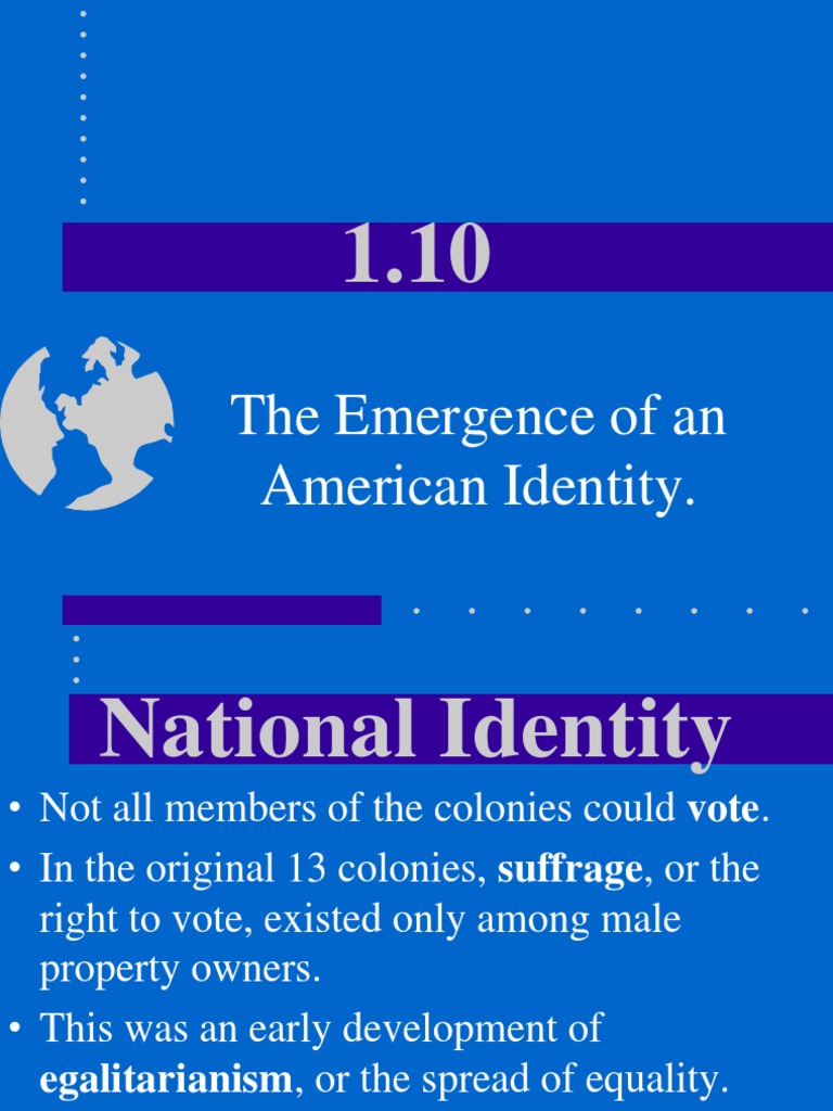 1 10 - american identity | American Revolution | Thirteen Colonies