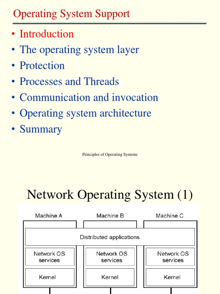 Introduction: Operating System Support | PDF | Thread (Computing) | Kernel (Operating System)