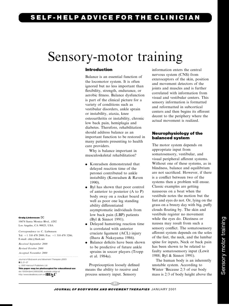 Fukuda Test Craig Liebenson | Balance (Ability) | Physical Therapy
