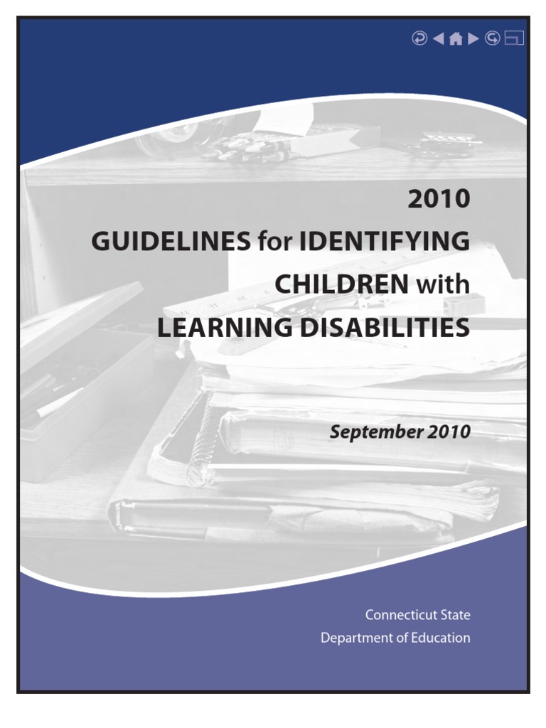 Learning Disability Guidelines | PDF | Learning Disability | Special ...