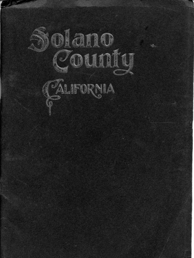 1905 Solano County Booklet | PDF | Taxes | Trees