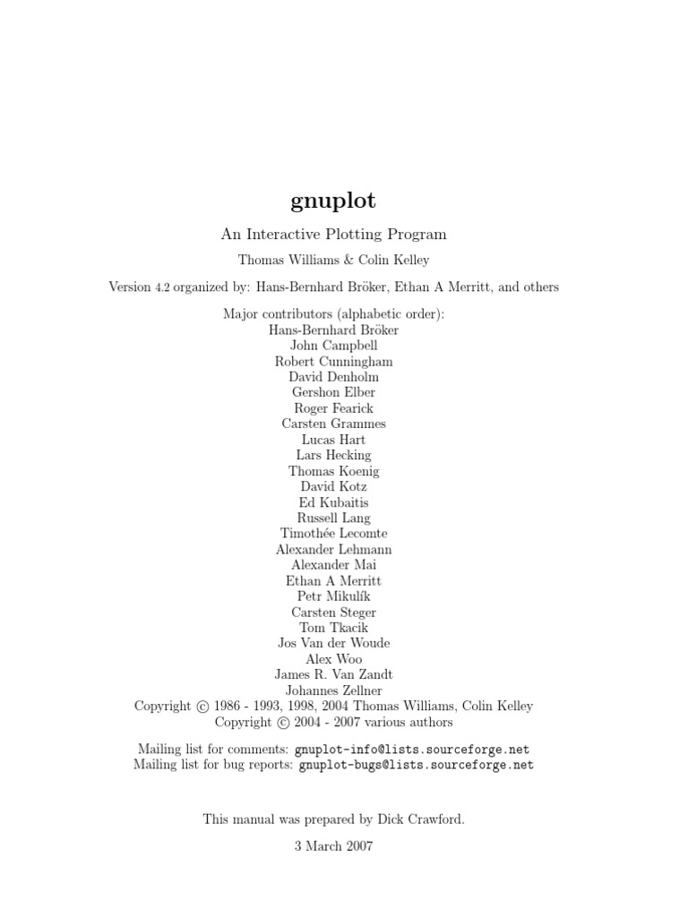 Gnu Plot | PDF | Areas Of Computer Science | Software