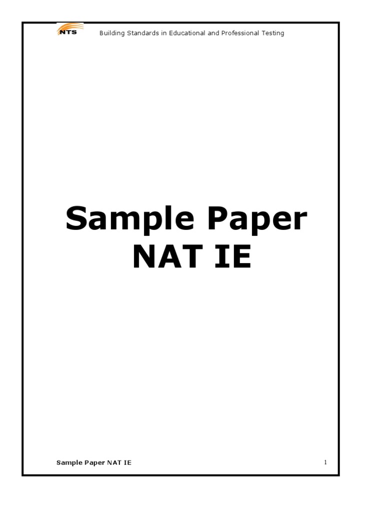 BUITEMS Entry Test Sample Paper NAT IE | PDF | Chemical Elements | Wire
