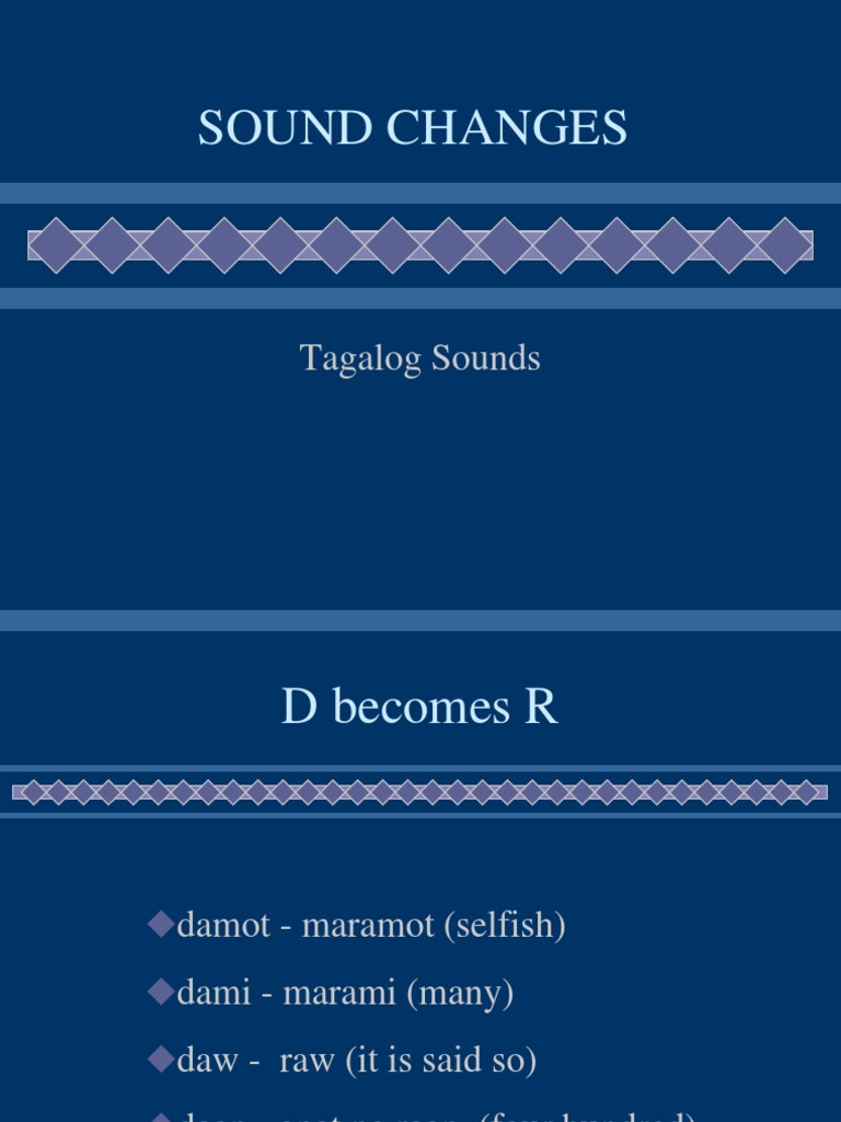 Tagalog Sound Changes Explained | PDF | Foreign Language Studies