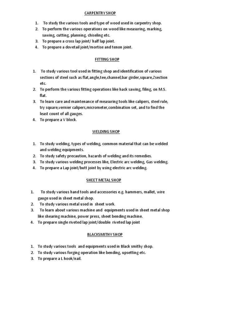 Workshop Polytechnic | PDF | Sheet Metal | Welding