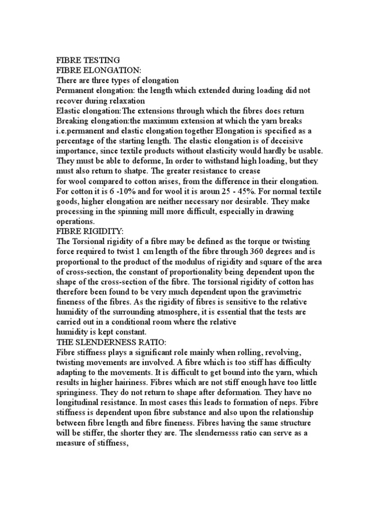 Testing | PDF | Yarn | Spinning (Textiles)