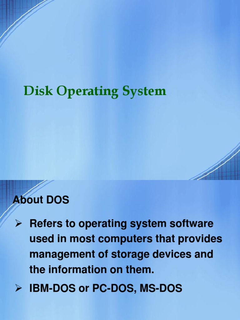 Dos | PDF | Dos | Filename