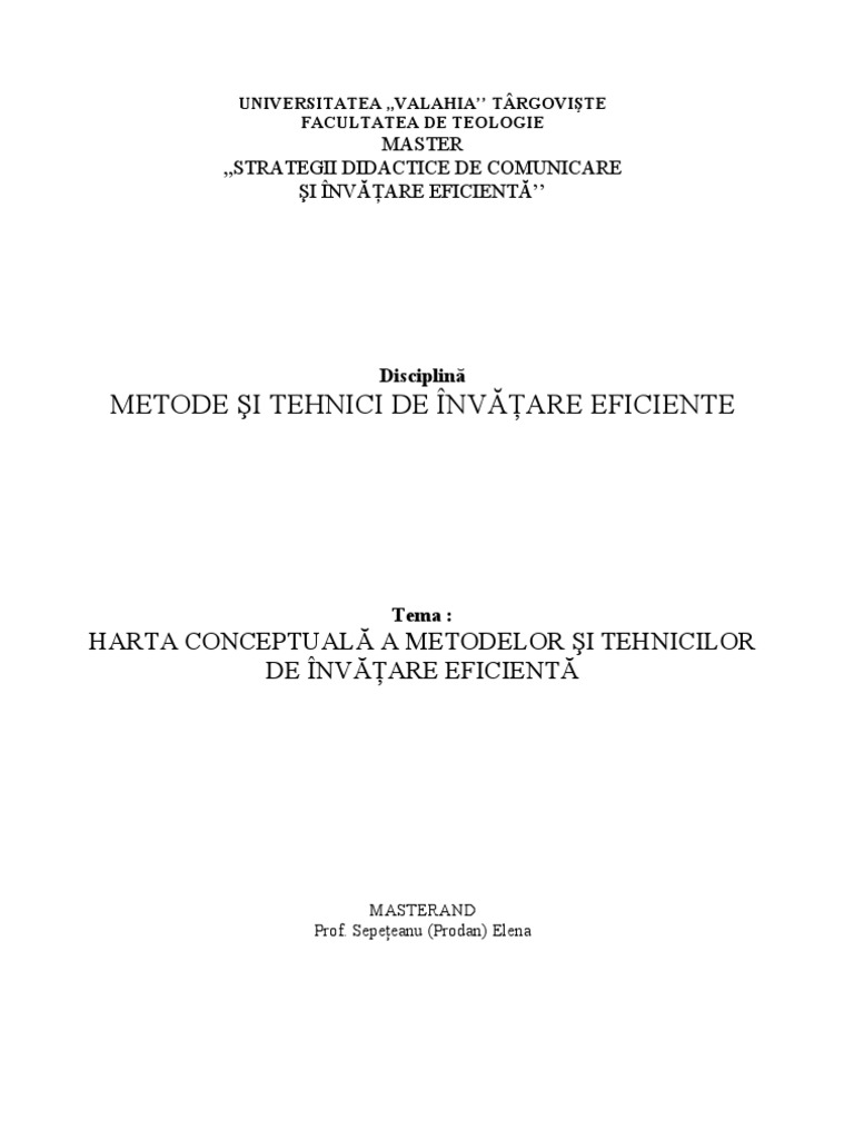 Harta Conceptuala | PDF