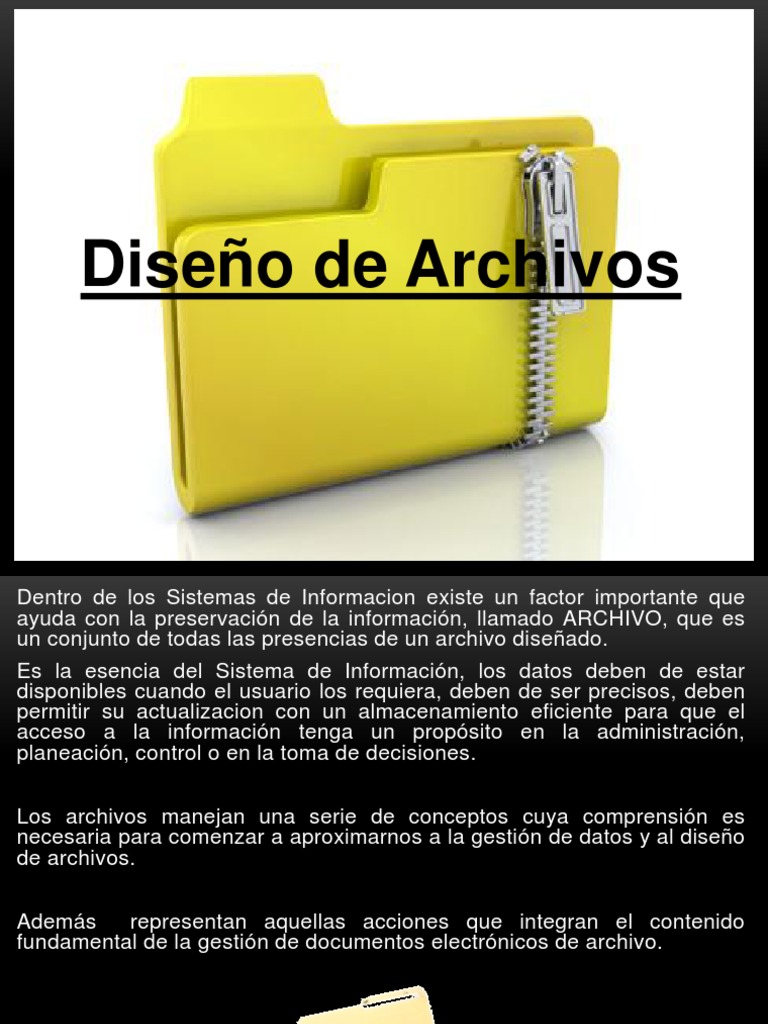 DISEÑO DE ARCHIVOS Y BASE DE DATOS | Archivo de computadora | Bases de ...
