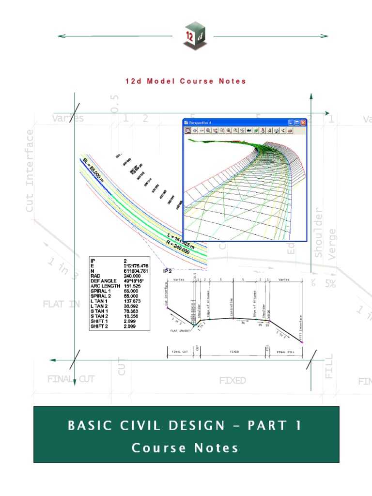 12d-2C1 Basic Civil Design | Surveying | Dimension