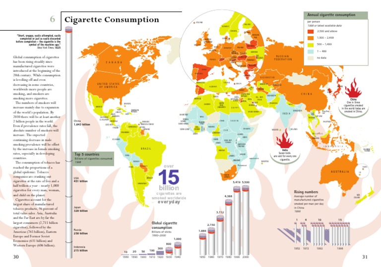 Global Tobacco Consumption Map | PDF | Cigarette
