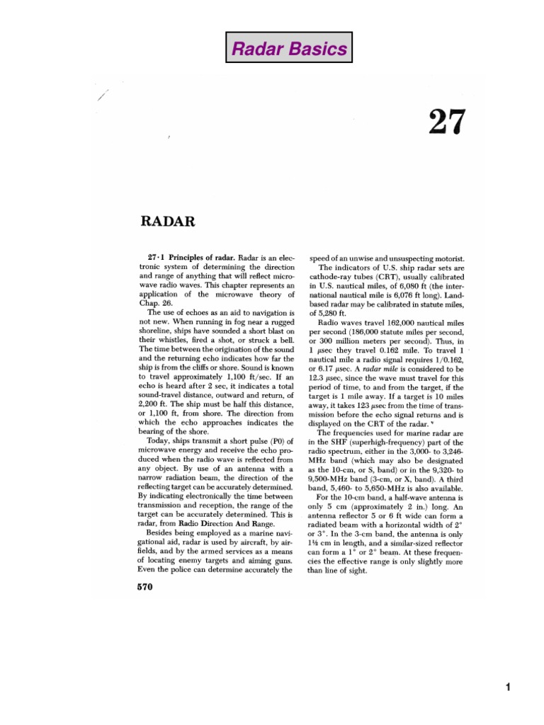 Radar ( | PDF | Technology & Engineering