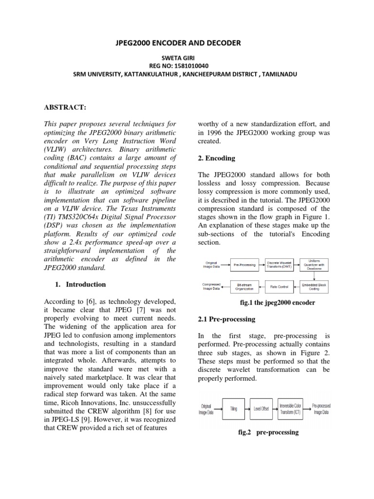 Jpeg Encoder And Decoder Data Compression Algorithms 
