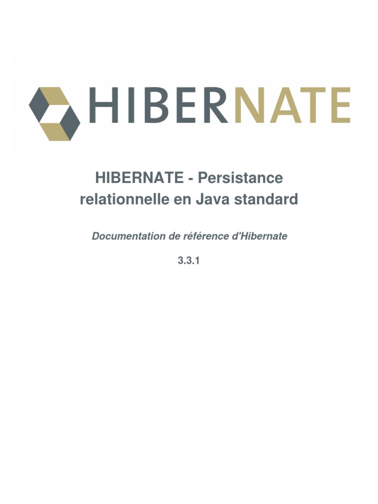 Hibernate Reference 3.3.1 | PDF