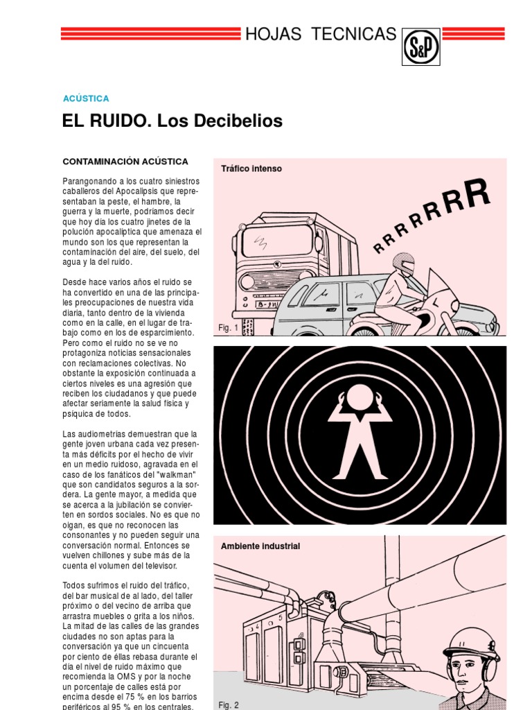El Sonido. El Ruido. Los Decibelios | Descargar gratis PDF | Sonido ...
