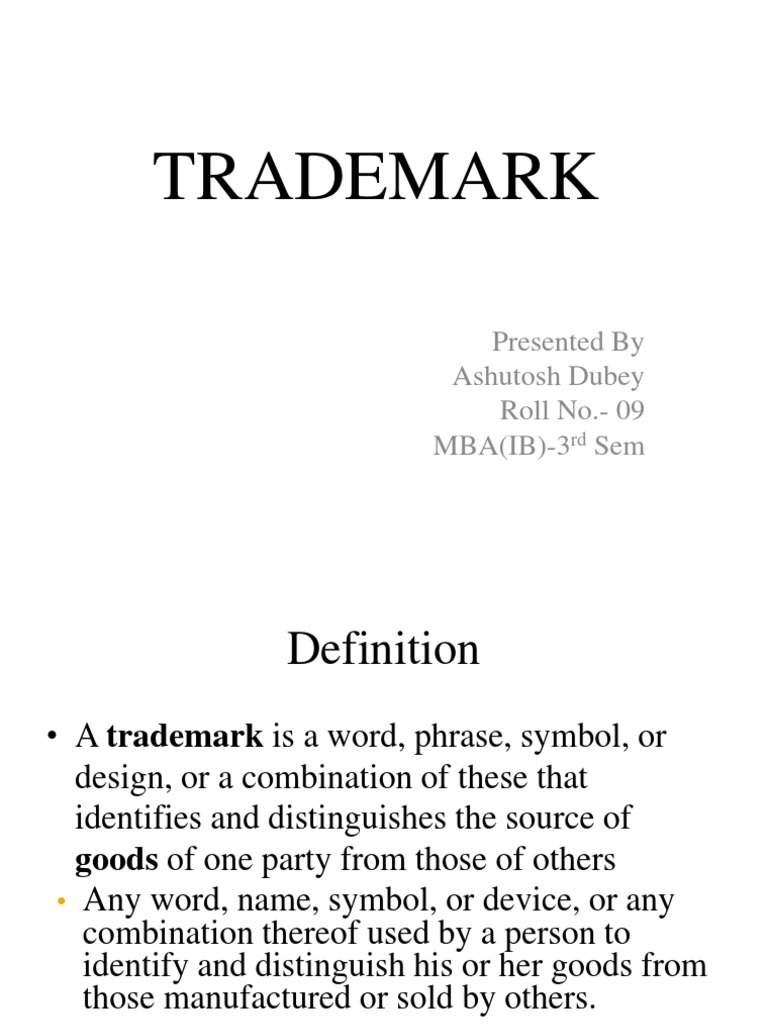 TRADEMARK | PDF | Trademark Distinctiveness | Trademark