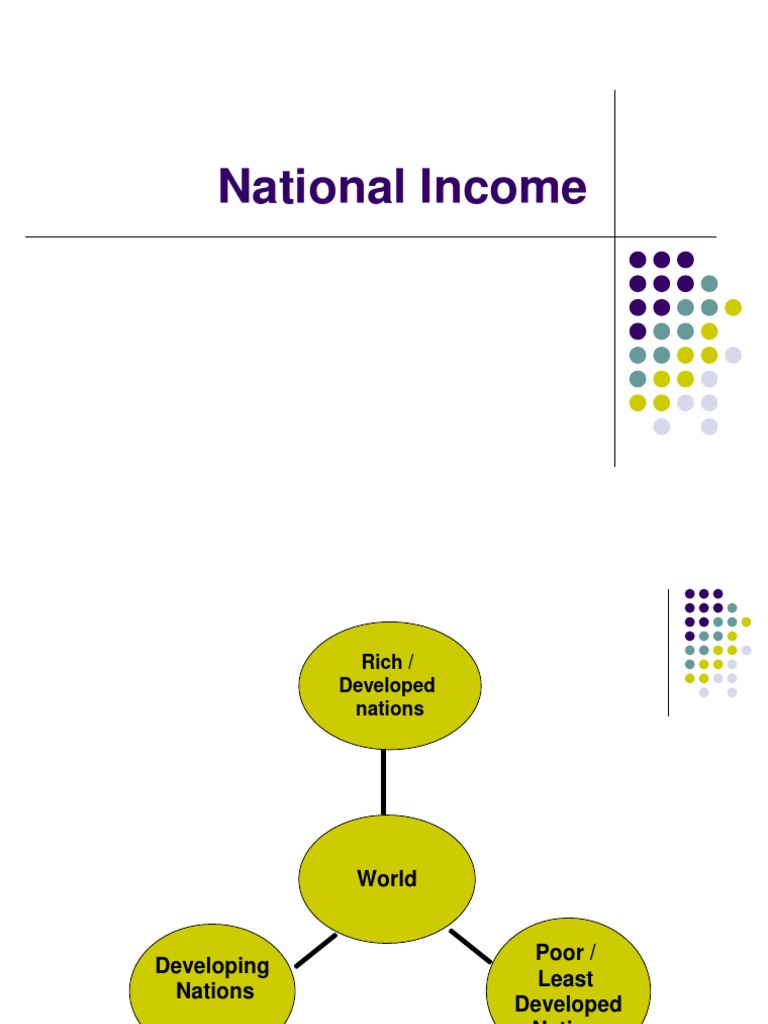 National Income | PDF | Measures Of National Income And Output | Gross ...