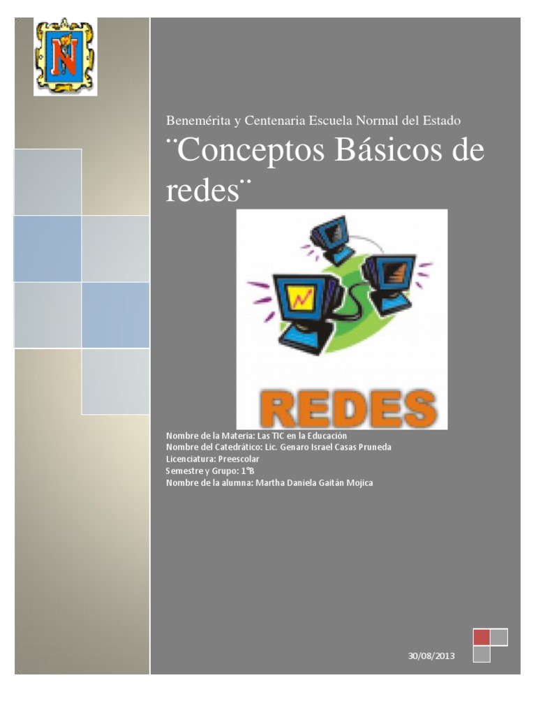 Conceptos Básicos de Redes | Descargar gratis PDF | Red de computadoras | Red de área local