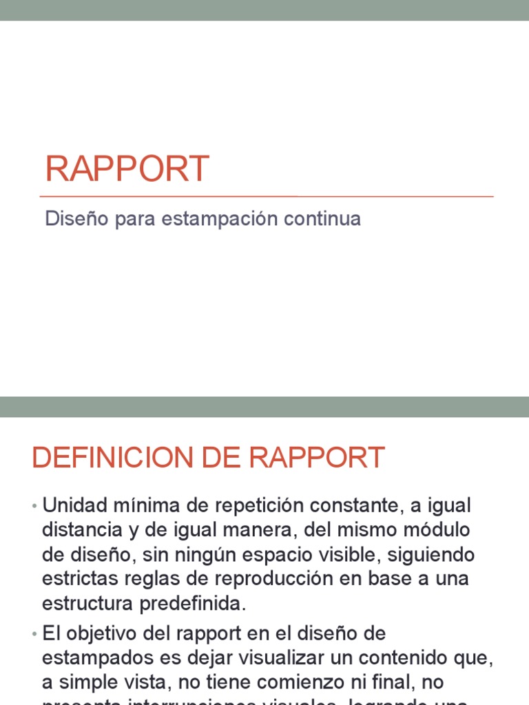 Rapport | PDF | Composición (artes visuales) | Artes (general)
