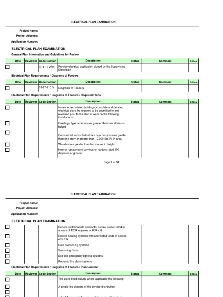 Checklist Electrical | PDF | Electricity | Lighting