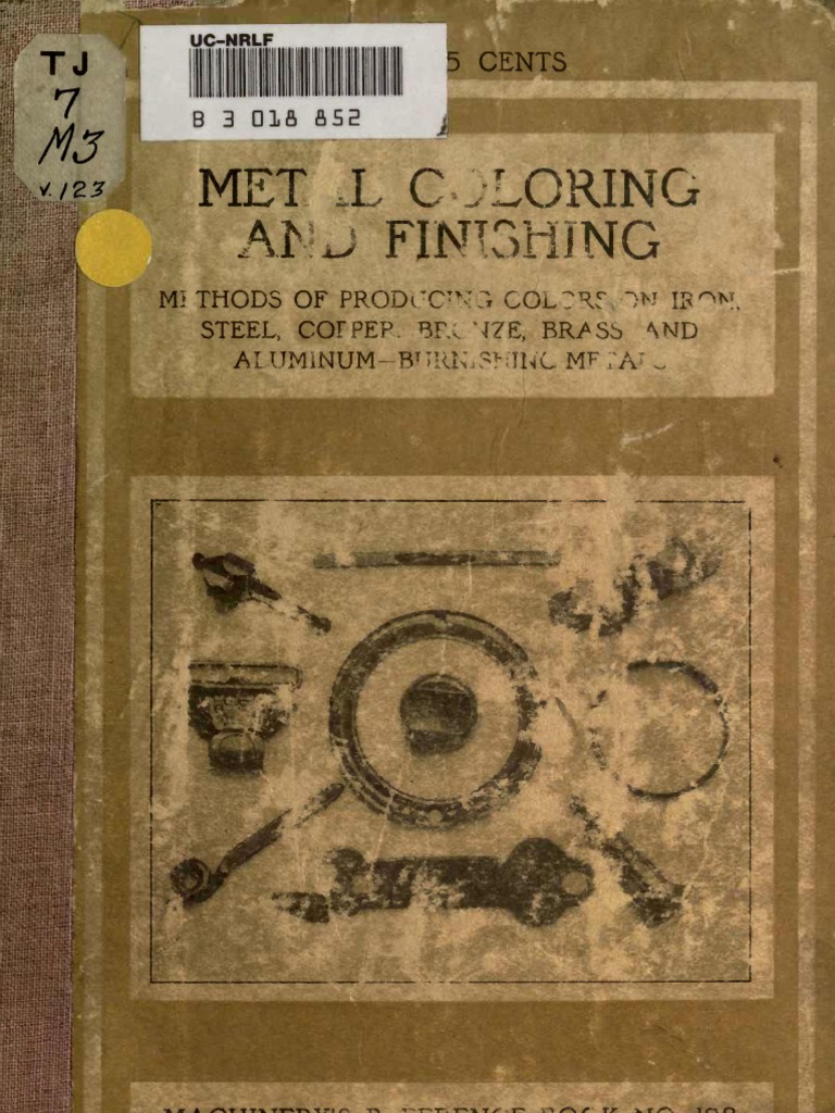 Metal Coloring and Finishing | PDF | Technology & Engineering