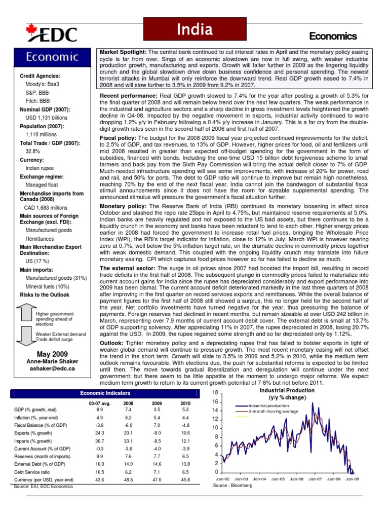 India - Country Overview | PDF | Current Account | Indian National Congress
