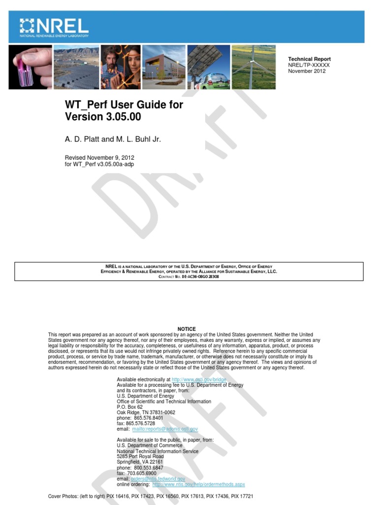 WT Perf Users-Guide | PDF | Parameter (Computer Programming) | Command Line Interface