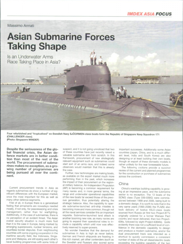 Asia Sub Race | PDF | Submarines | Naval Warfare