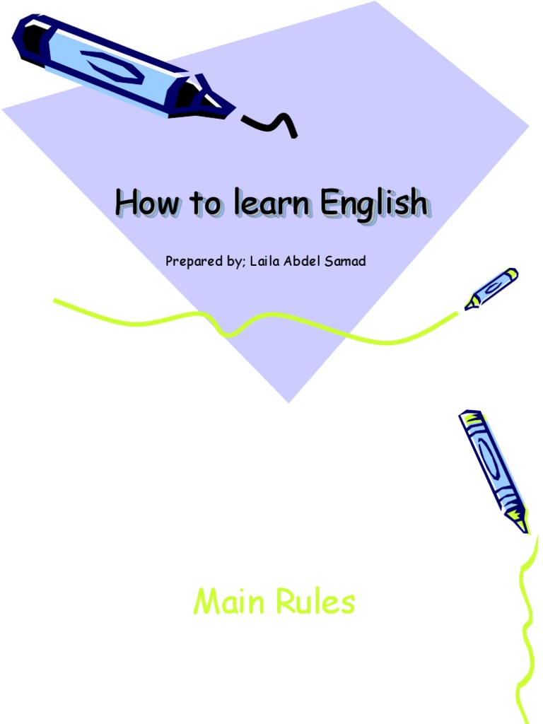 Essential Rules for Learning English | PDF