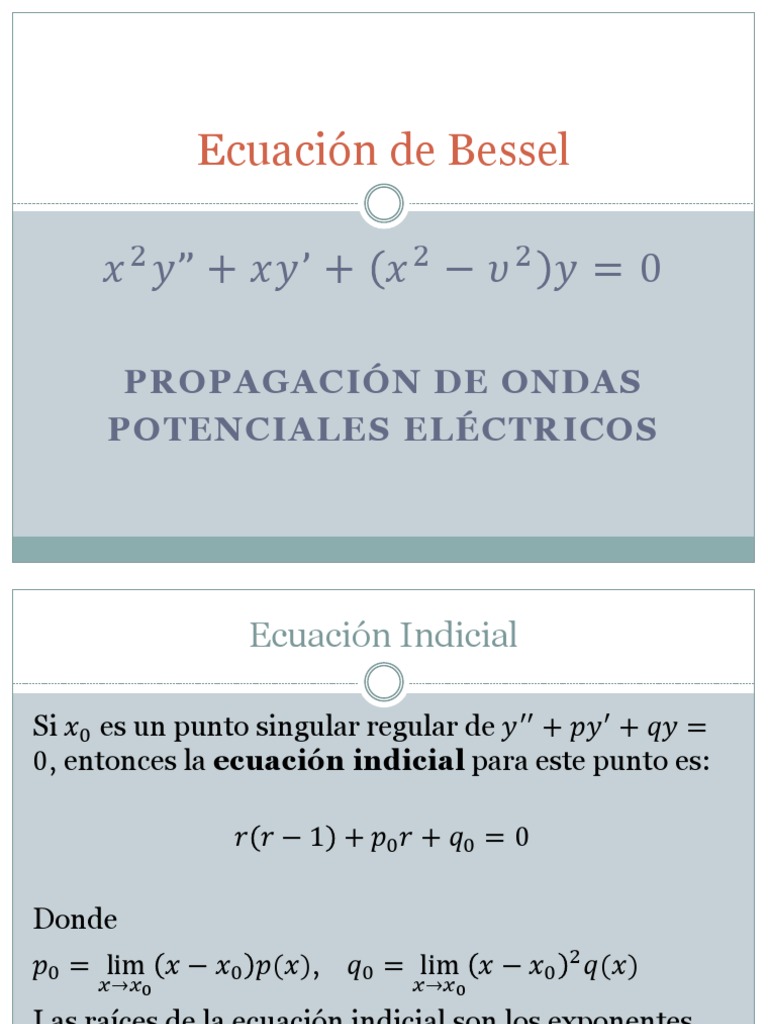 18 Ecuacion de Bessel | PDF