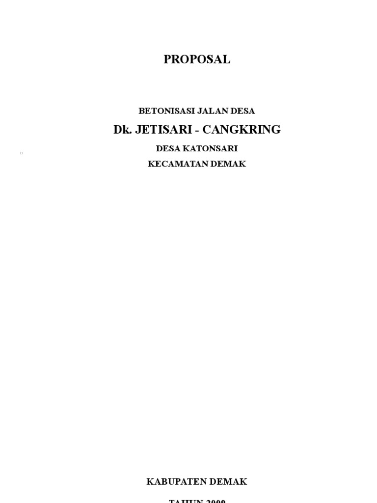 Contoh Proposal | PDF