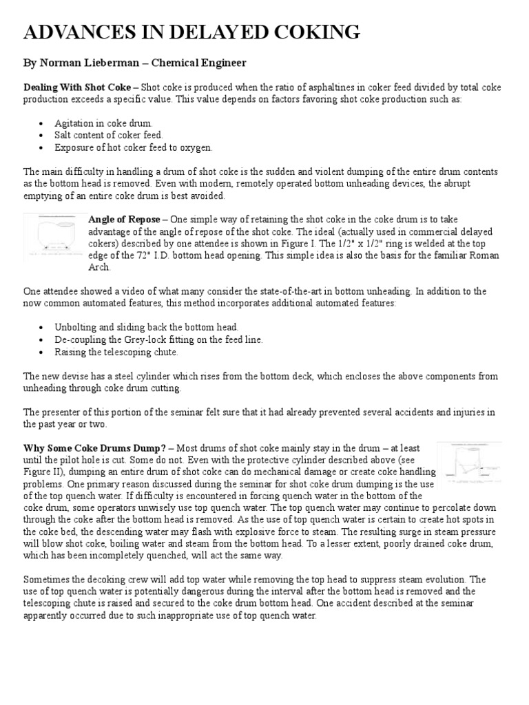 Advances in Delayed Coking | PDF | Valve | Water