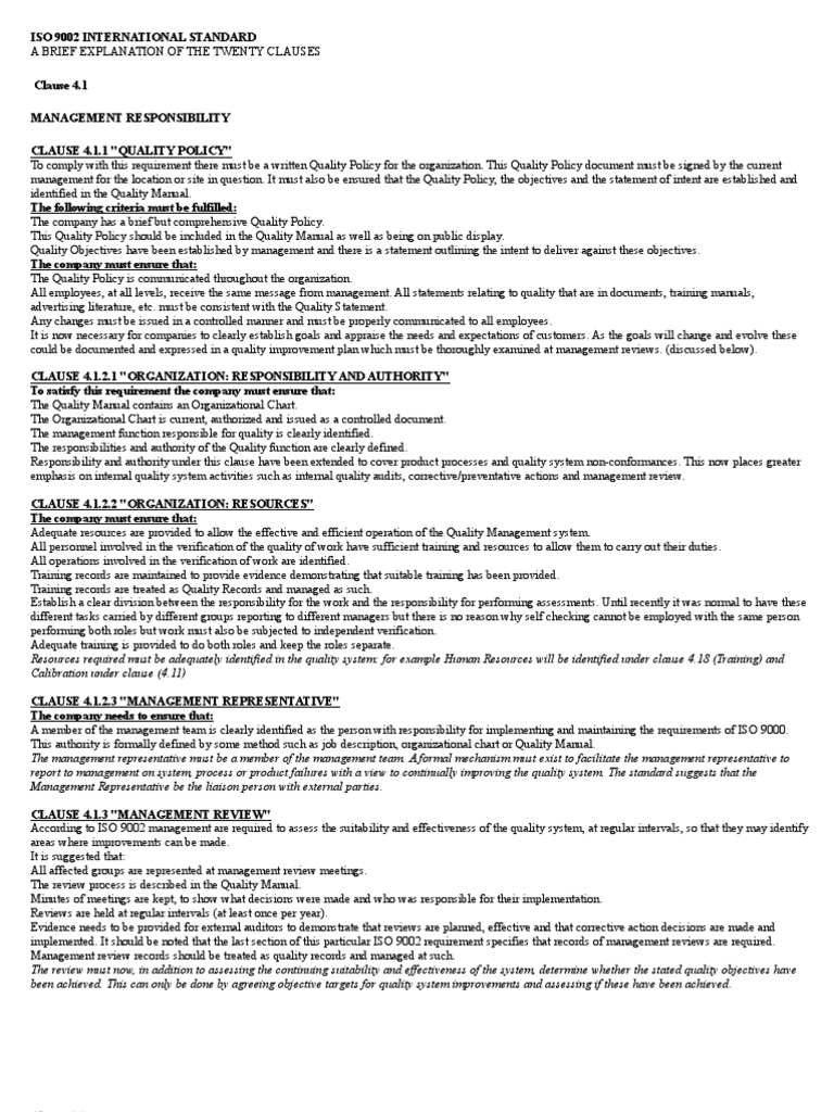 Iso 9002 International Standard | PDF | Iso 9000 | Quality Management ...