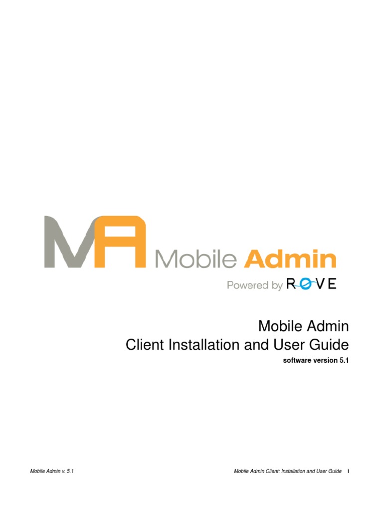 Mobile Admin Client Guide | PDF | Email | License
