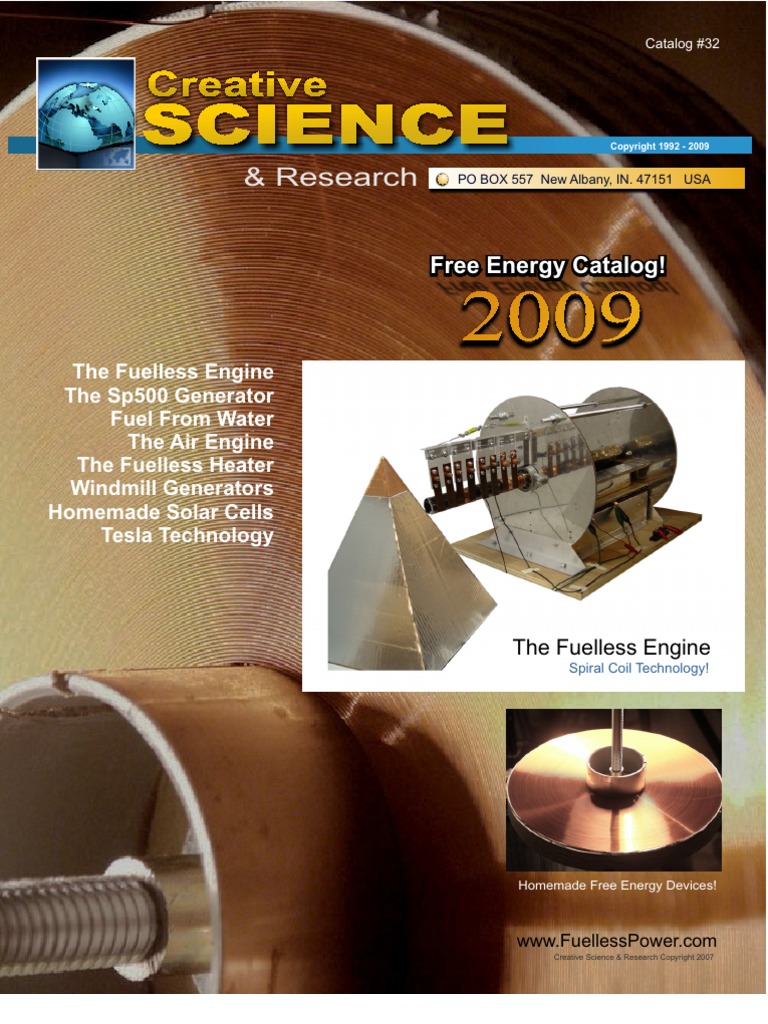 Free Energy Catalog | PDF | Electric Generator | Natural Gas