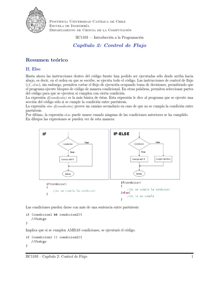 Control de Flujo | PDF | Flujo de control | Exponenciación