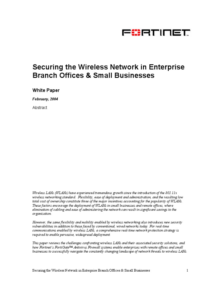 Securing Wireless Network | PDF | Wireless Lan | Computer Network