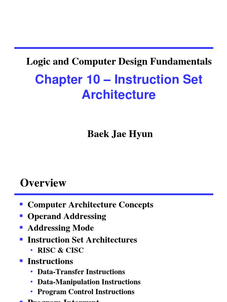 Instruction Set Architecture Fundamentals: An In-Depth Look at Operand ...