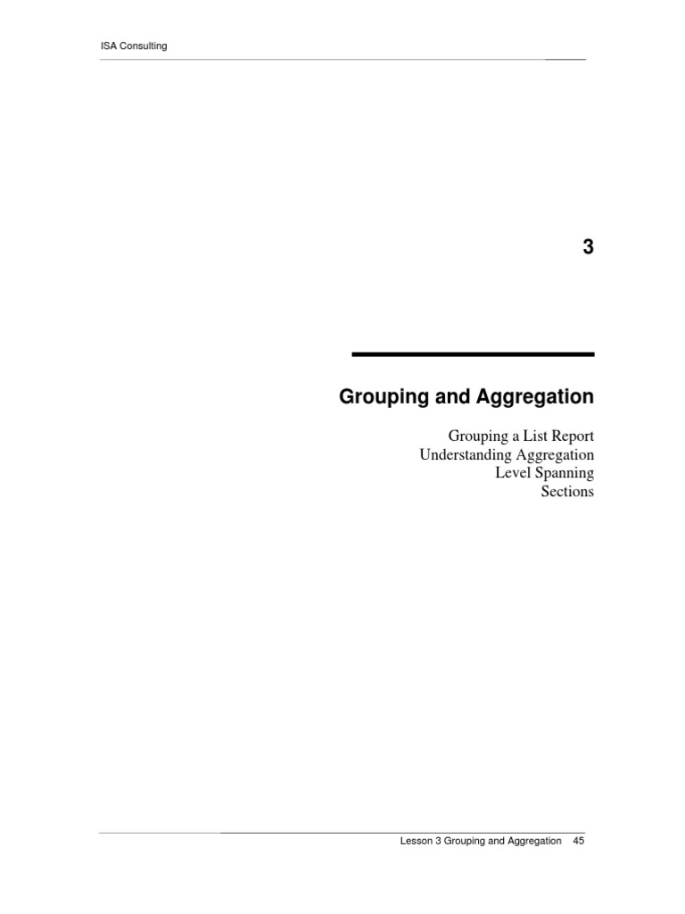 Grouping and Aggregation | PDF | Data | Information Retrieval