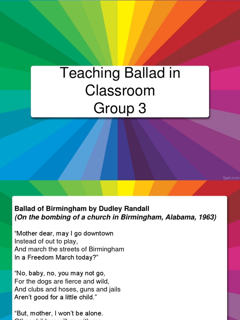 Ballad Example Poem | PDF