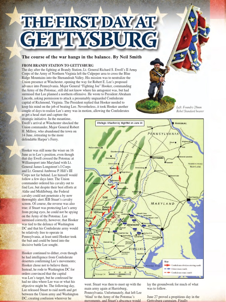 First Day at Gettysburg | PDF | Battle Of Gettysburg | George Meade