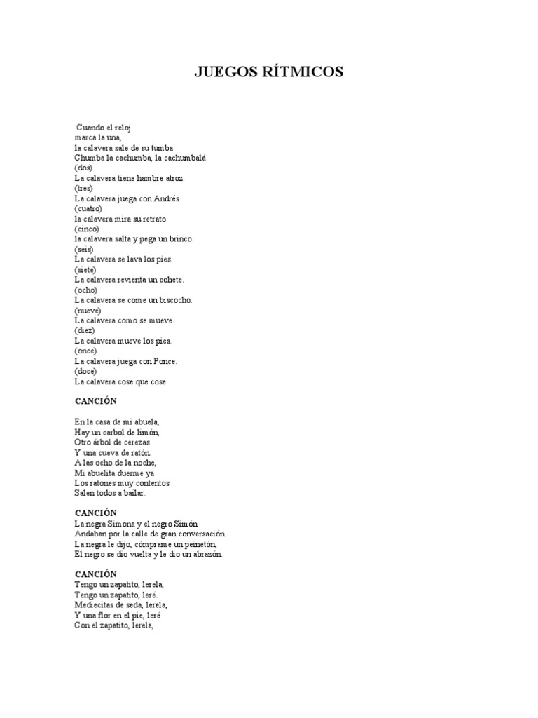 Juegos Rítmicos | PDF | Arte