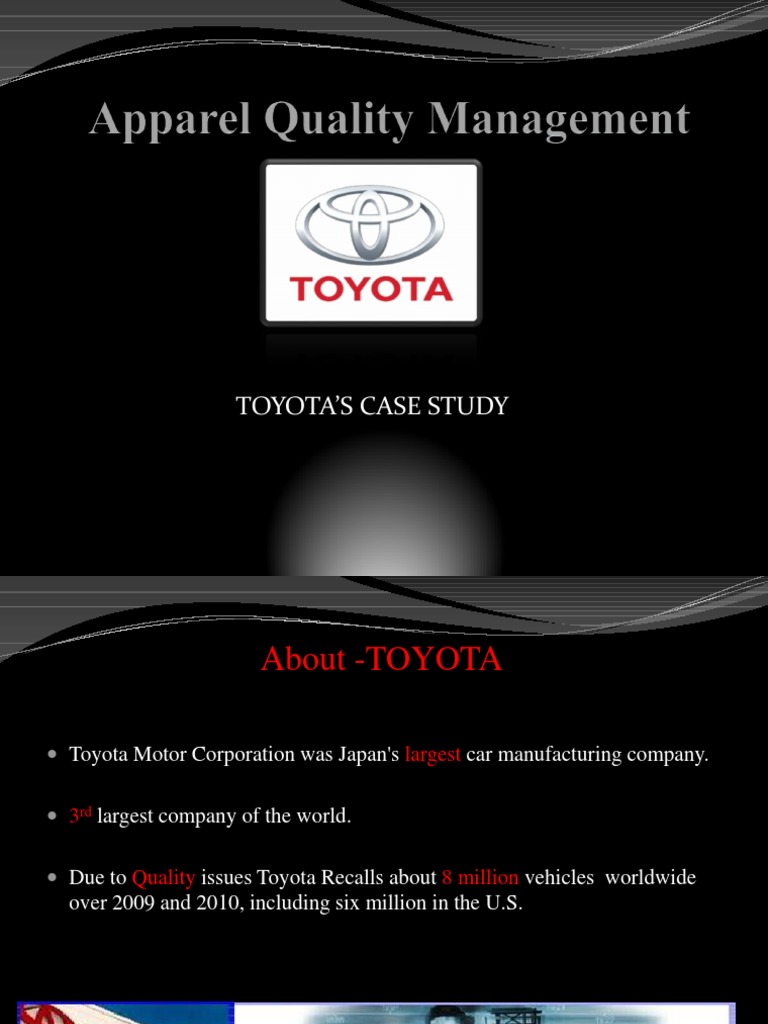 Toyota'S Case Study | PDF | Toyota | Lean Manufacturing