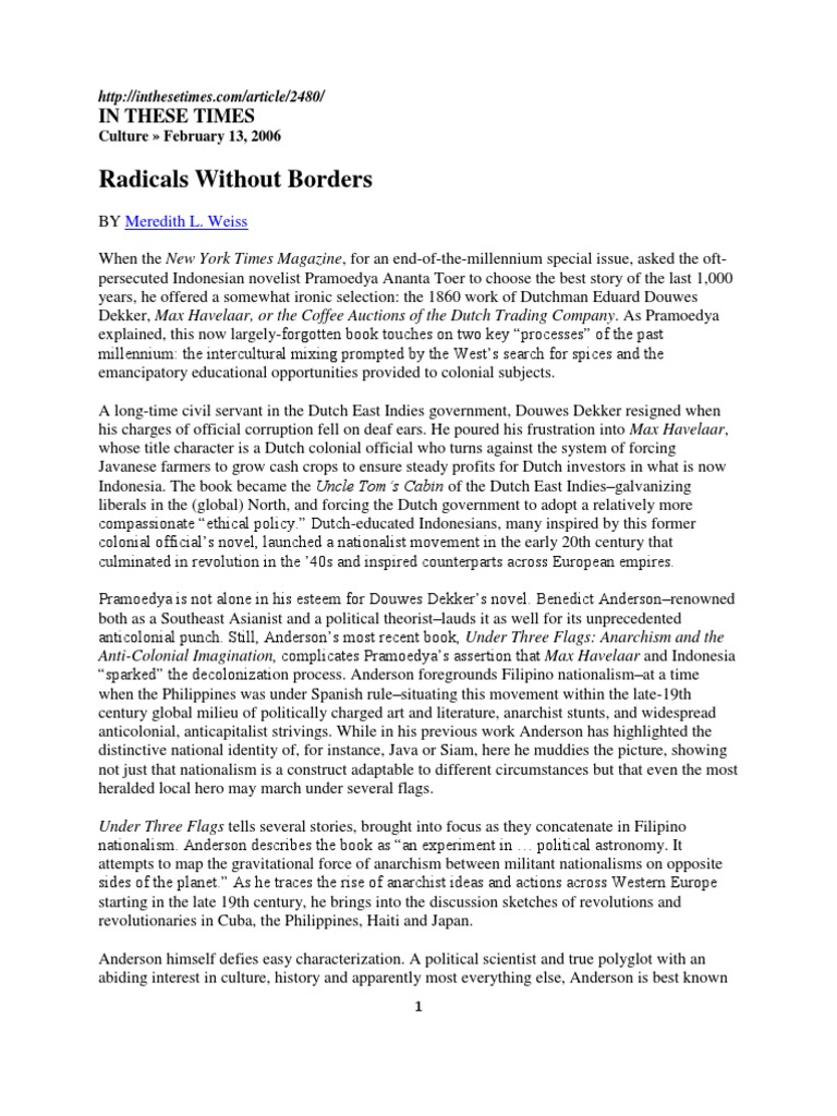 Meredith Weiss Review of Under 3 Flags | PDF | Politics (General ...