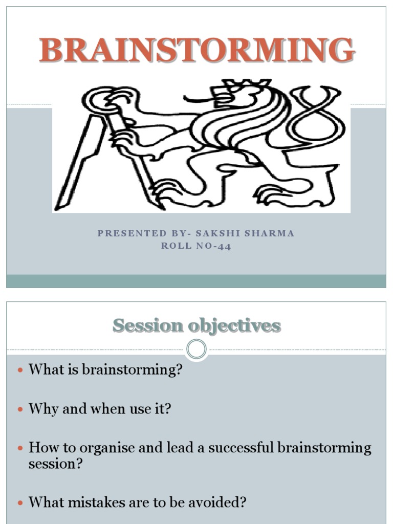 Brain Storming | PDF | Brainstorming | Neuropsychological Assessment