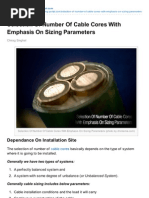 Single-Core Cables Laid in Trefoil or Flat Formations | PDF | Materials ...